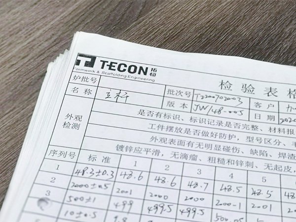 Quality Control - Tecon Formwork (Australia) Quality Control - Tecon Formwork (Australia)